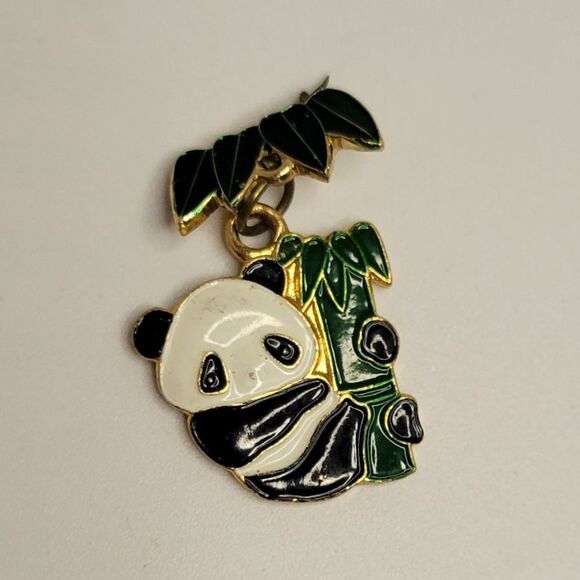 Jewelry | Vtg Cwca Panda Pin | Poshmark